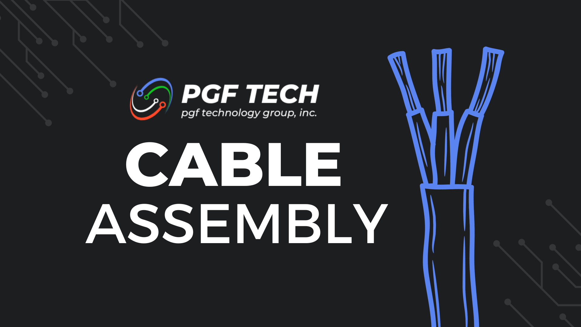 Cable Assembly Breakdown - PGF Technology Group